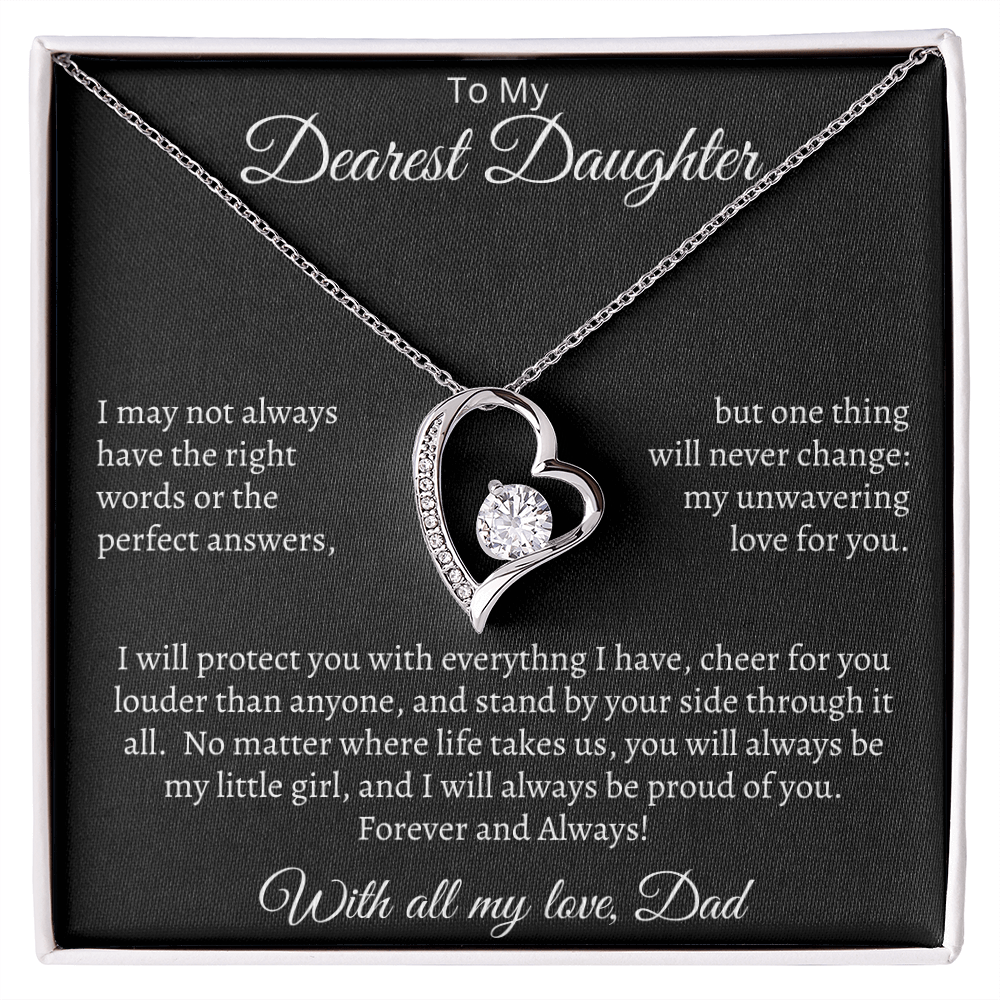 TO MY DEAREST DAUGHTER | LOVEKNOT NECKLACE – Gift It Nice